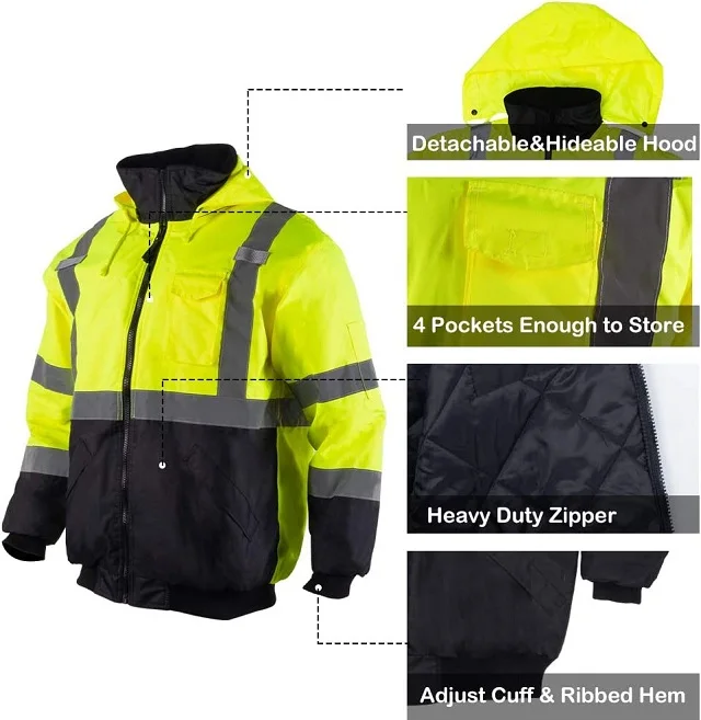 Customized Class 3 High Visibility Workwear - Safety Jackets