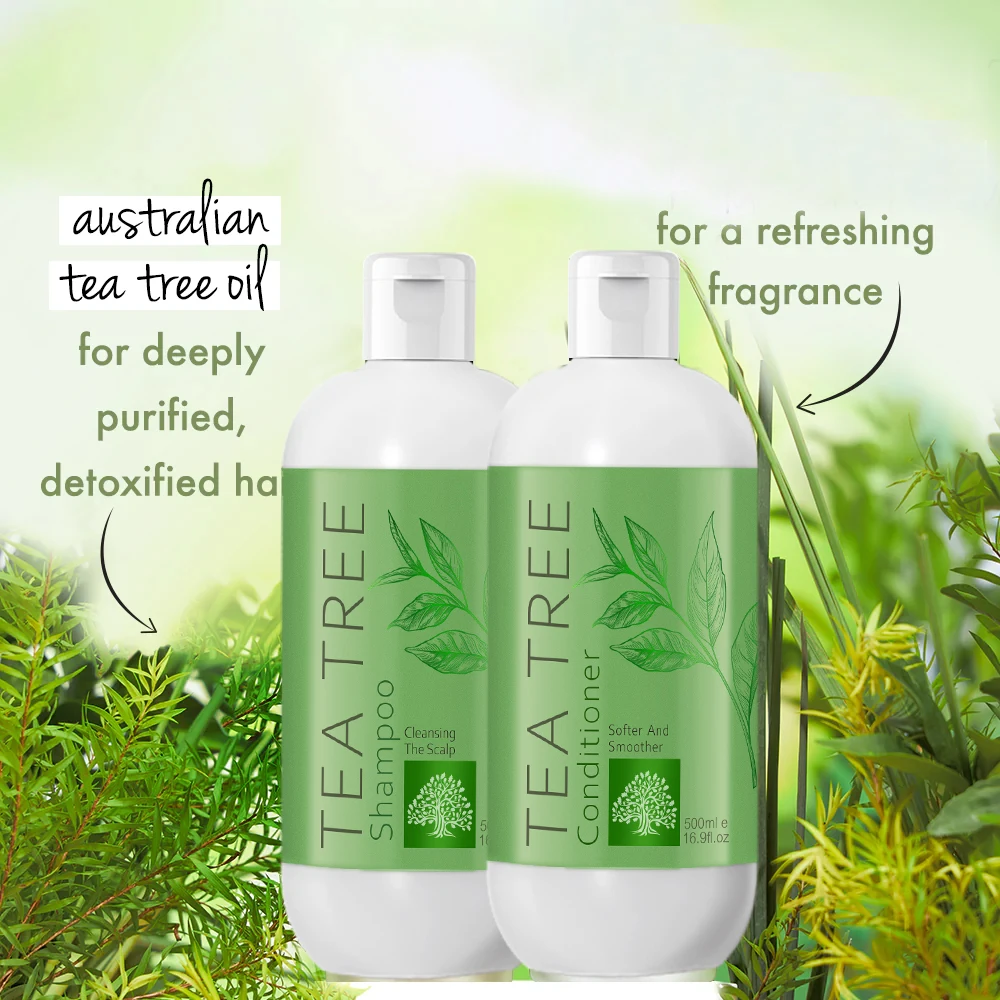 Private Label Curly Hair Care Products Moisturizing Natural Tea Tree ...