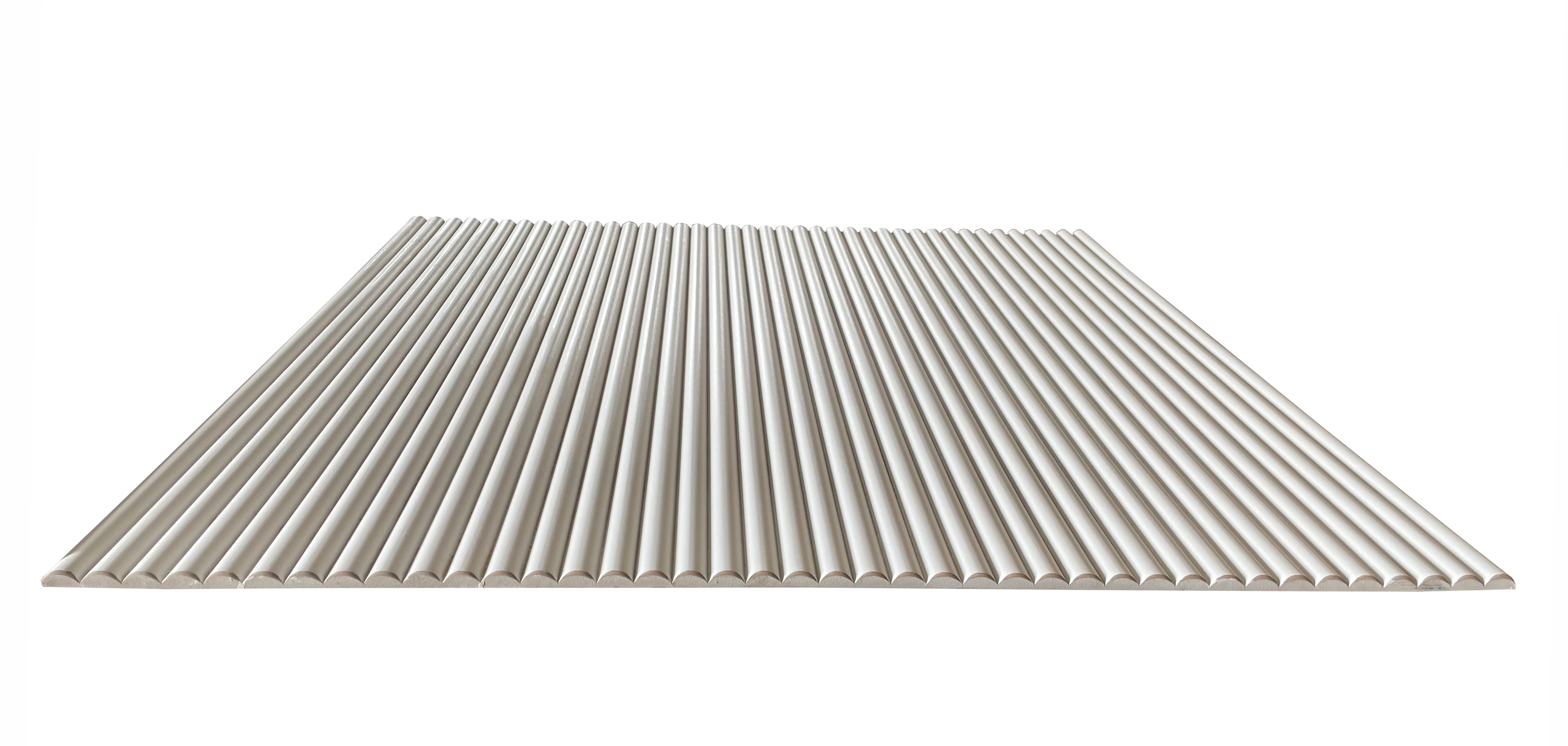 White Primed 3D Fluted MDF Panels for Decorative Use