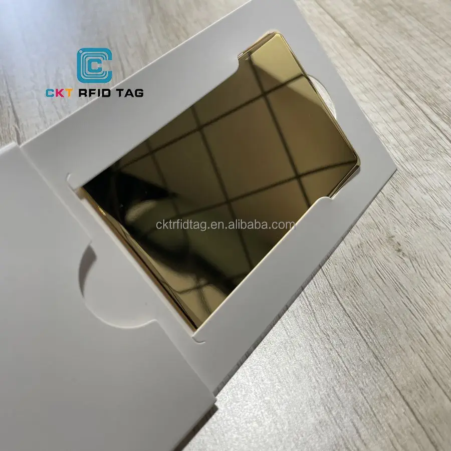 Luxury 24K Gold NFC Hybrid Metal Card - Stainless Steel