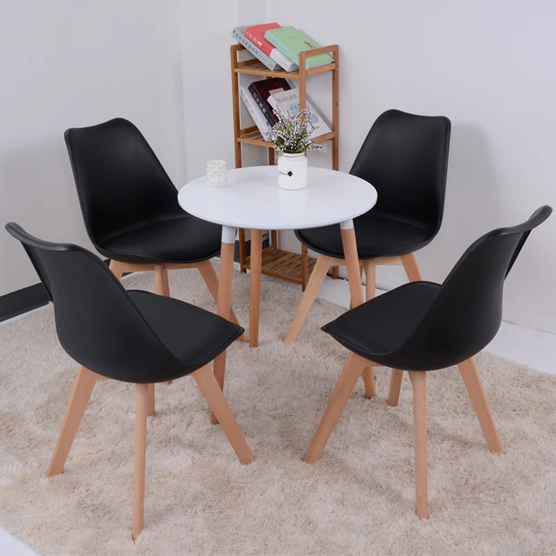 Cheap Modern Home Furniture Design Plastic New Wood Style Gross Tulip ...