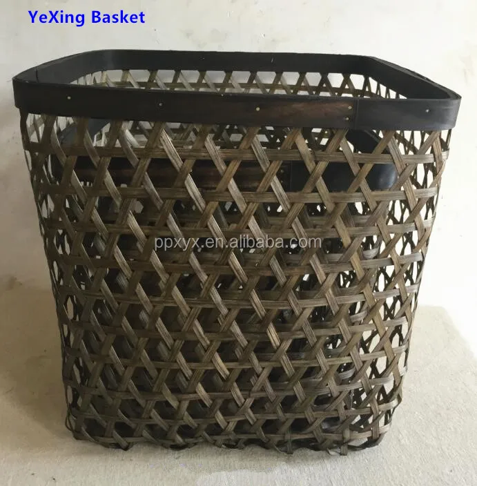 High Quality Cheap Handmade Square Bamboo Basket Storage Snack Storage ...