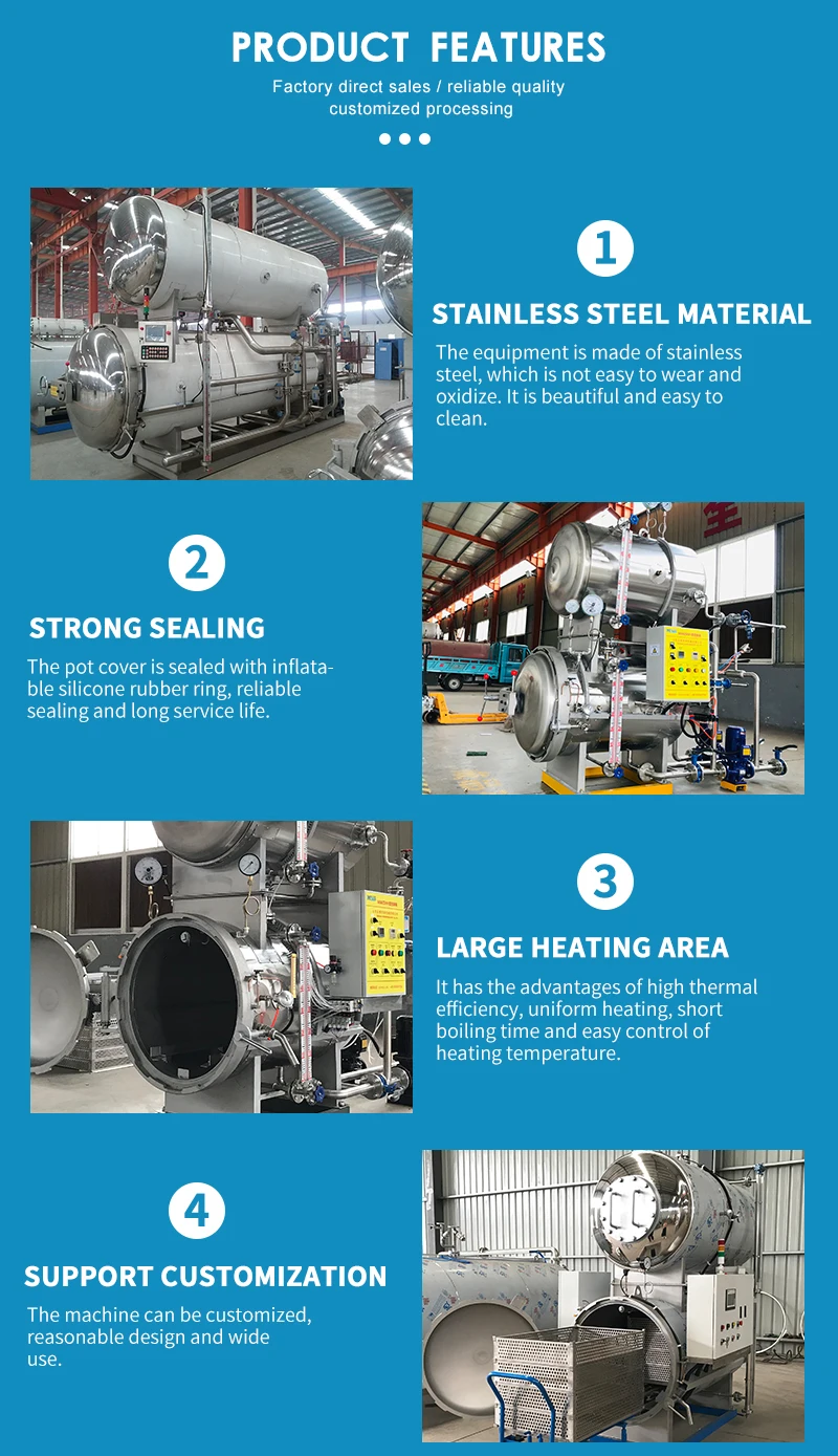 Retort Machine - Efficient Sterilization for Food Safety