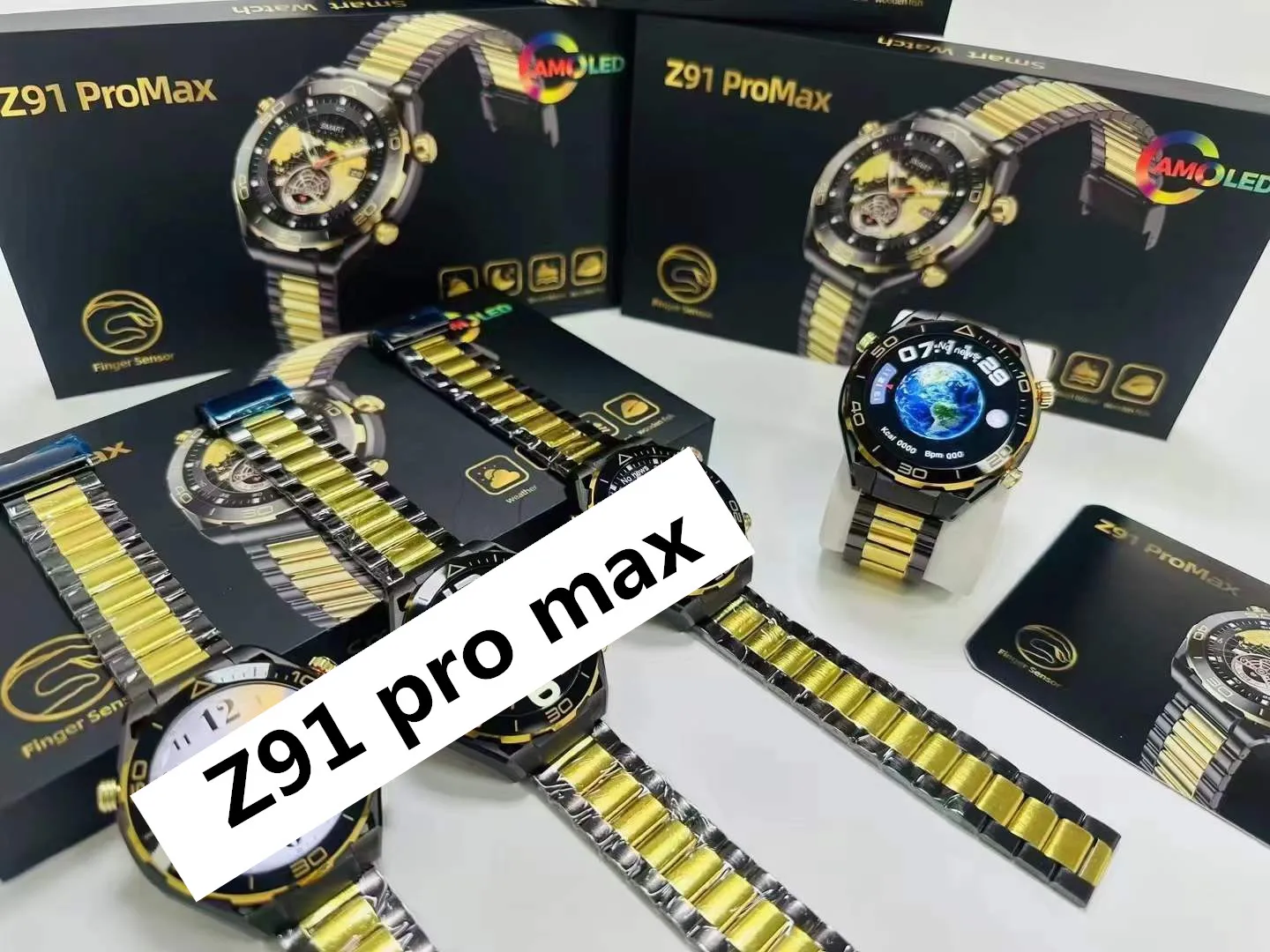 Round Screen Z91 Pro Max Smartwatch Wireless Charge,Montre Intelligence ...