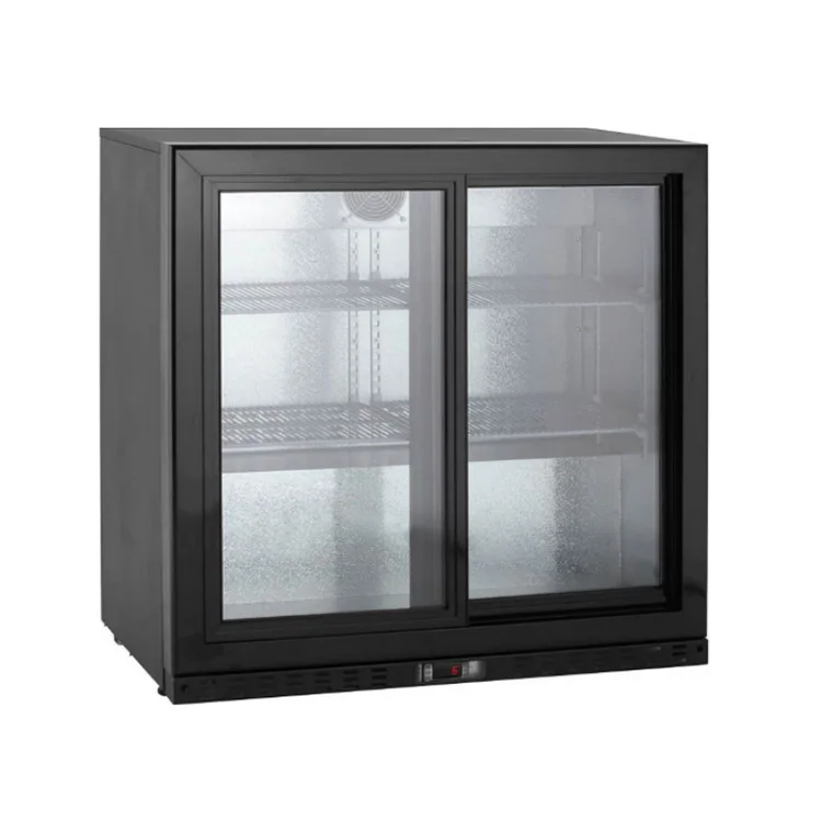 2 Doors Counter Top Beverage Fridge - Back Bar Cooler
