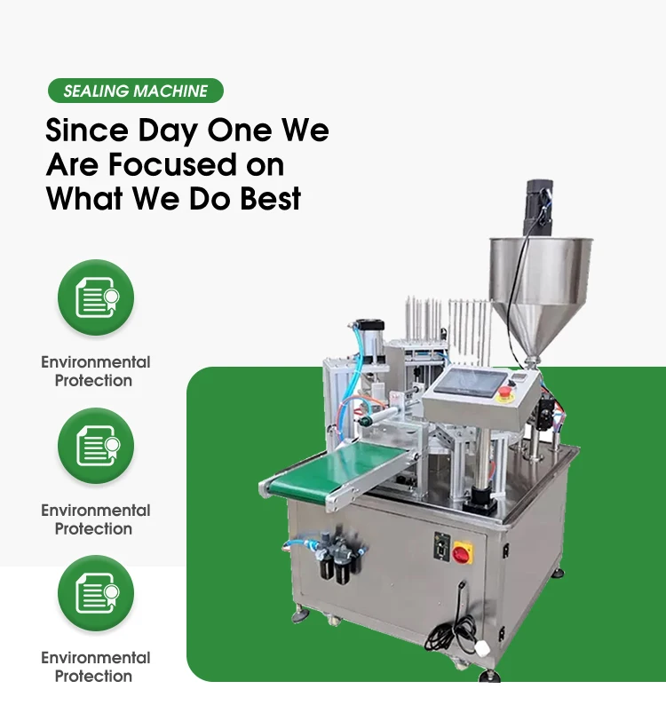 Hongyi Best Seller Automatic Yogurt Cup Filling Sealing Machine Paper ...