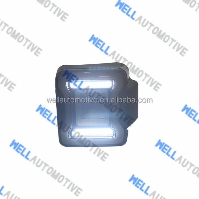 Heavy Duty Off-Road LED Rear Lamp for Wrangler Aftermarket ABS Dark ...