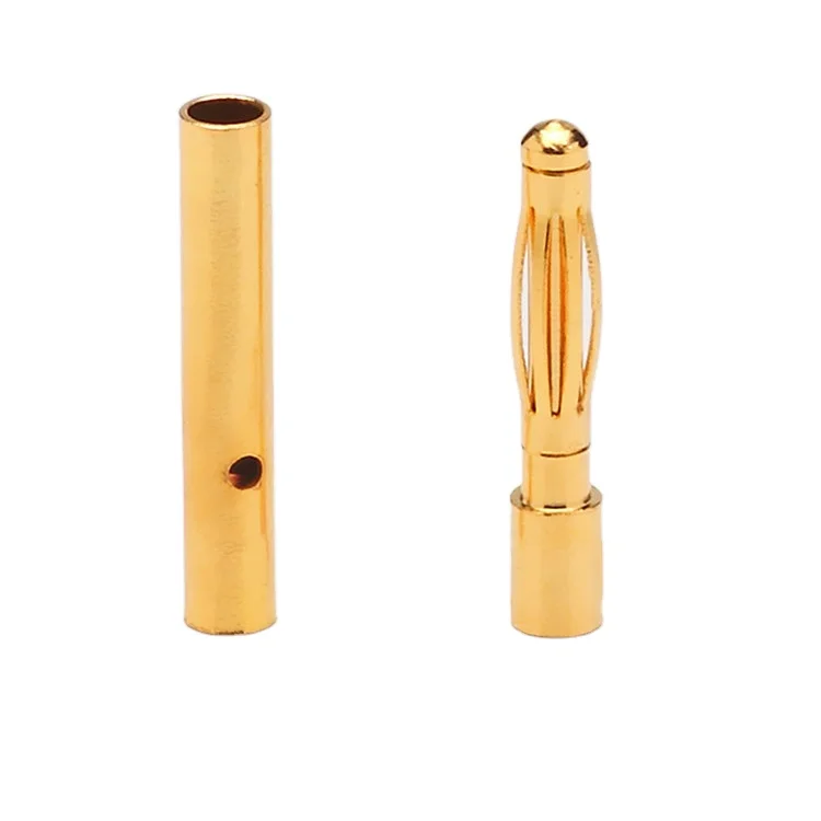 2mm Male Female Gold Bullet Connector Banana Plug For Esc Motor - Buy ...