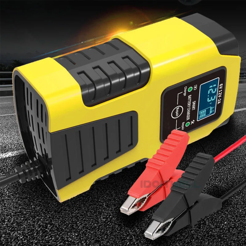 Universal 6V 12V 2A Car Battery Charger Smart General Trickle Lead Acid ...