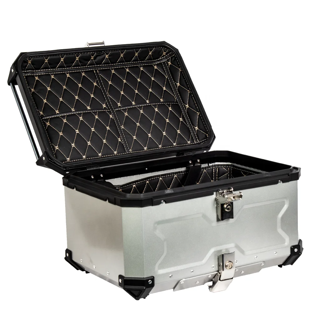 X-Series 65L 80L 100L Silver Aluminum Alloy Top Box for Motorcycle Tail ...