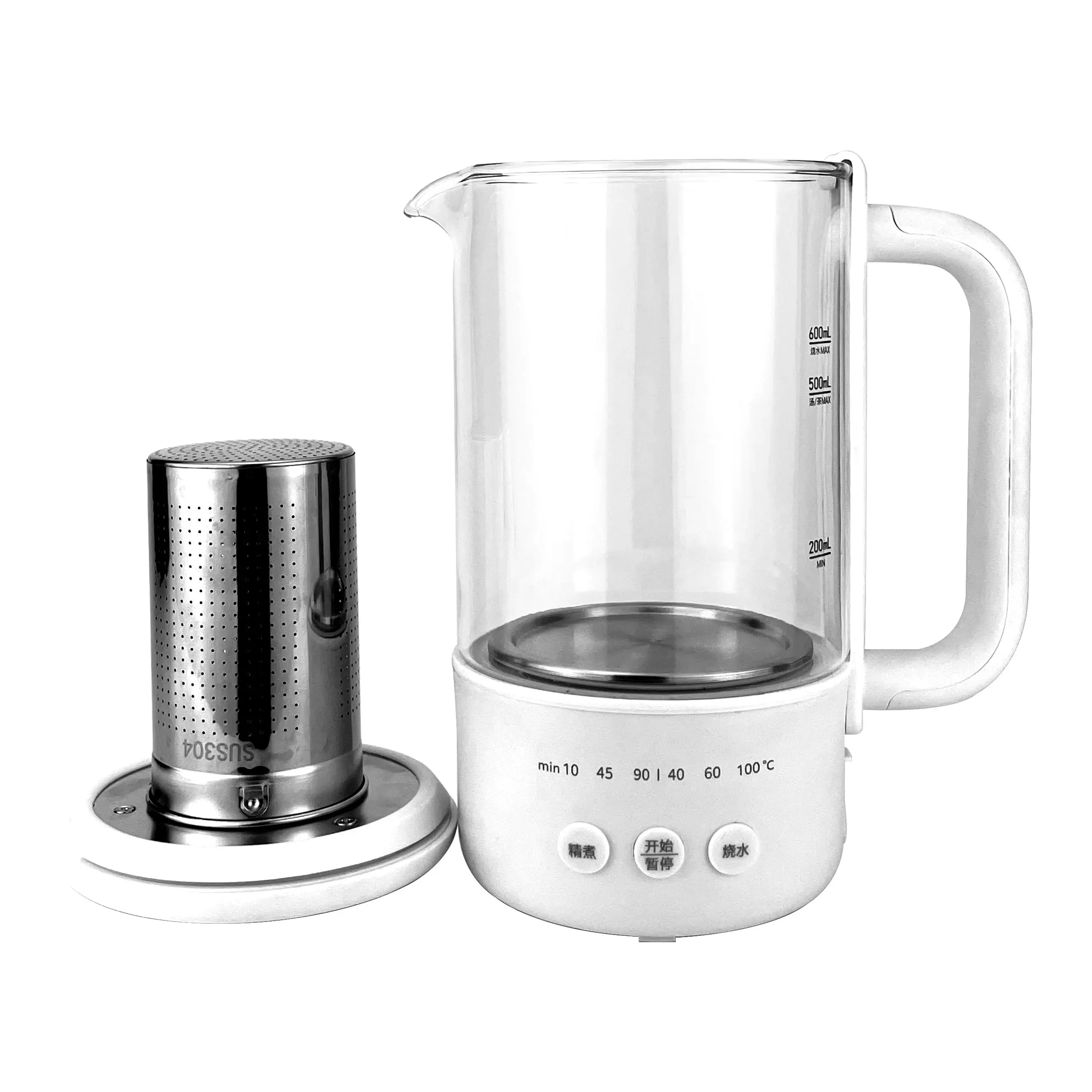 Electric Cup Multipurpose 600ml Temperature Control Keep Warm Small Tea ...