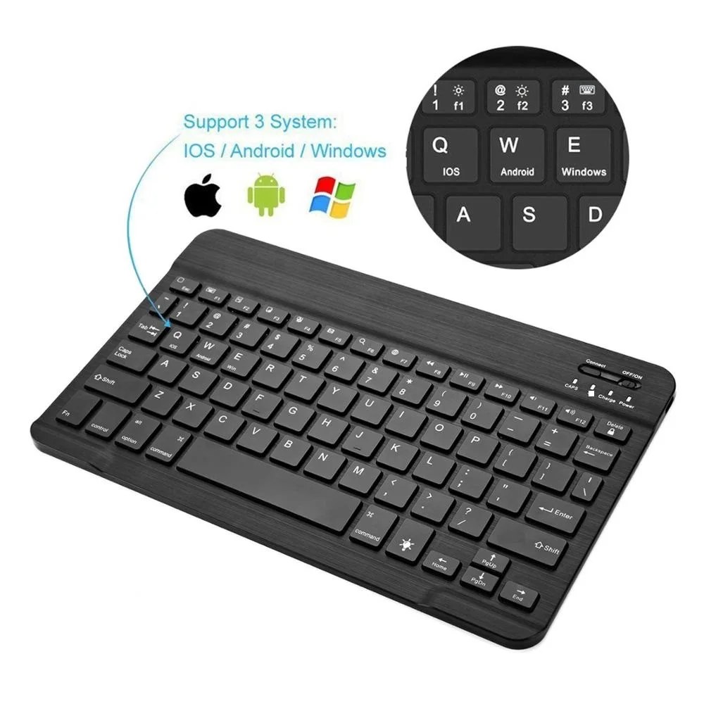 Mini Portable Pink Keyboard For Tablet 10 Inch Blue Tooth Keyboard ...