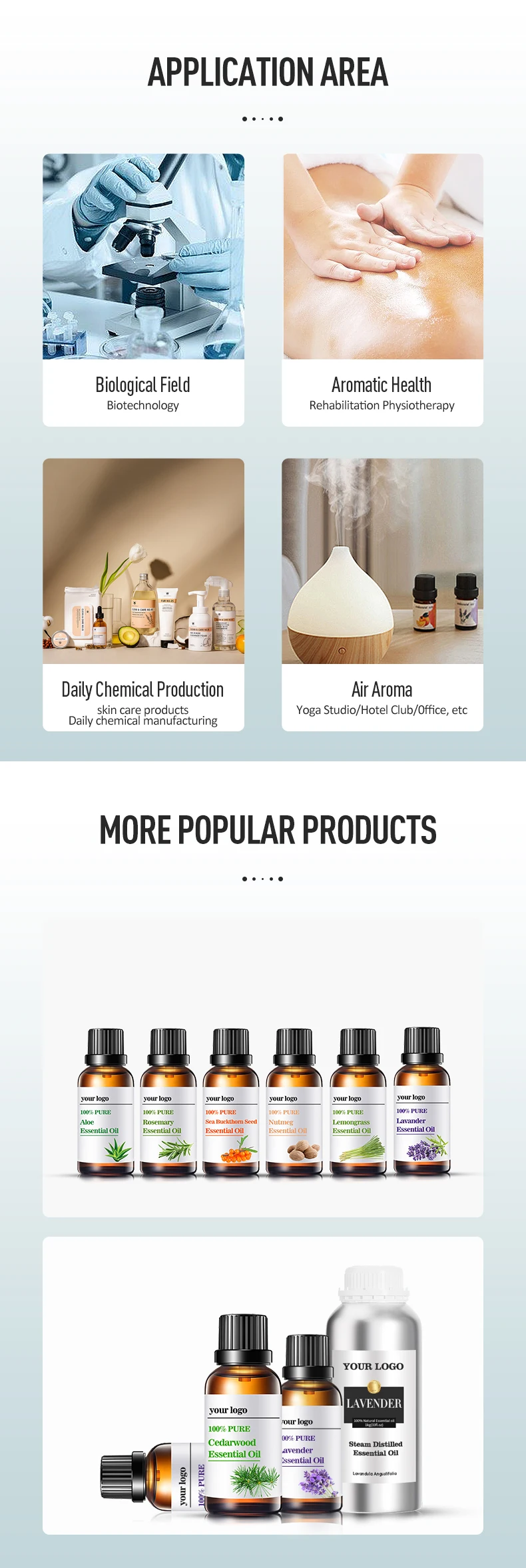 Free Sample Flower Aromatherapy Essential Oil Natural 100% Pure ...