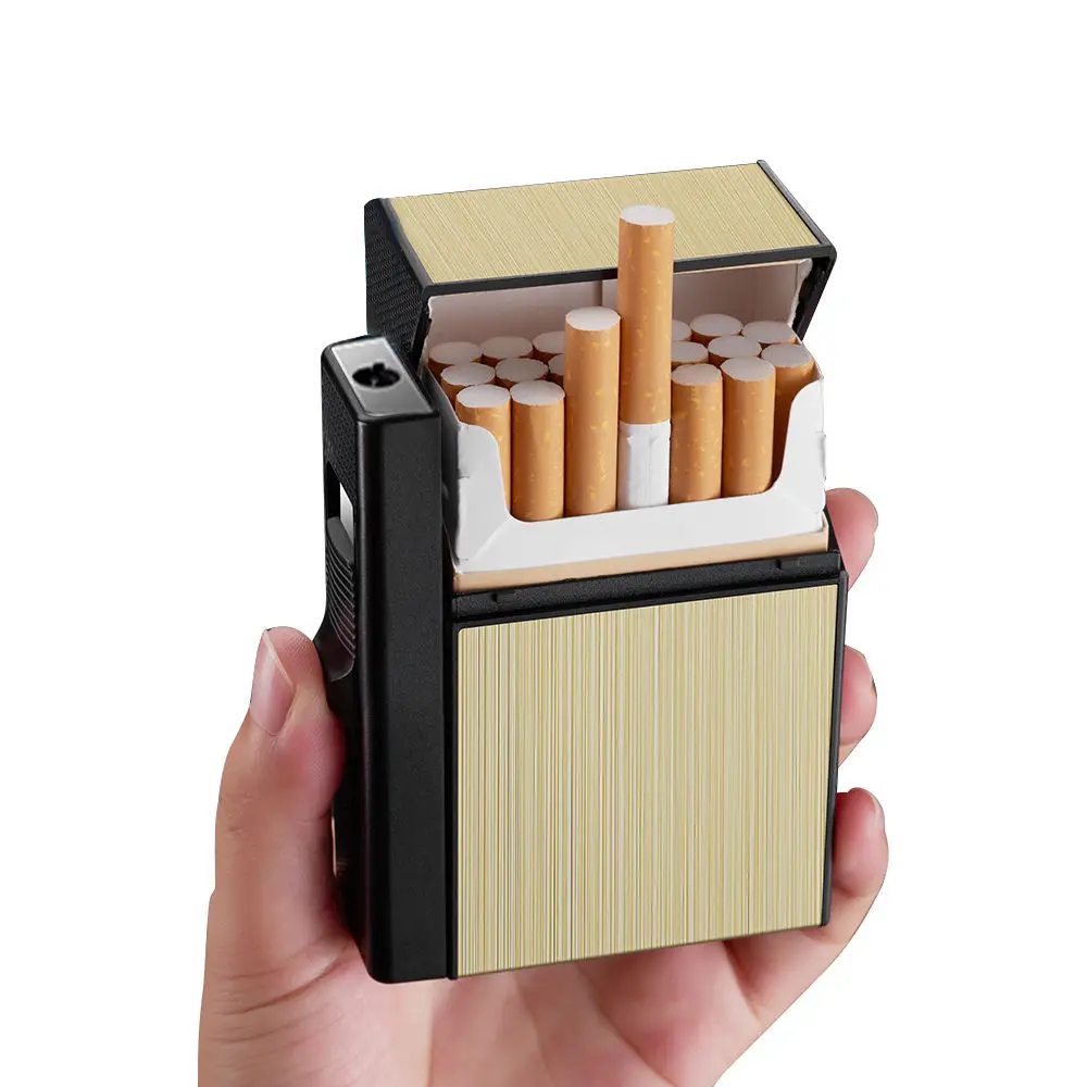 Wholesale Custom Logo 20 Pcs Cigarette Blank Boxes Metal Cigarette Case ...