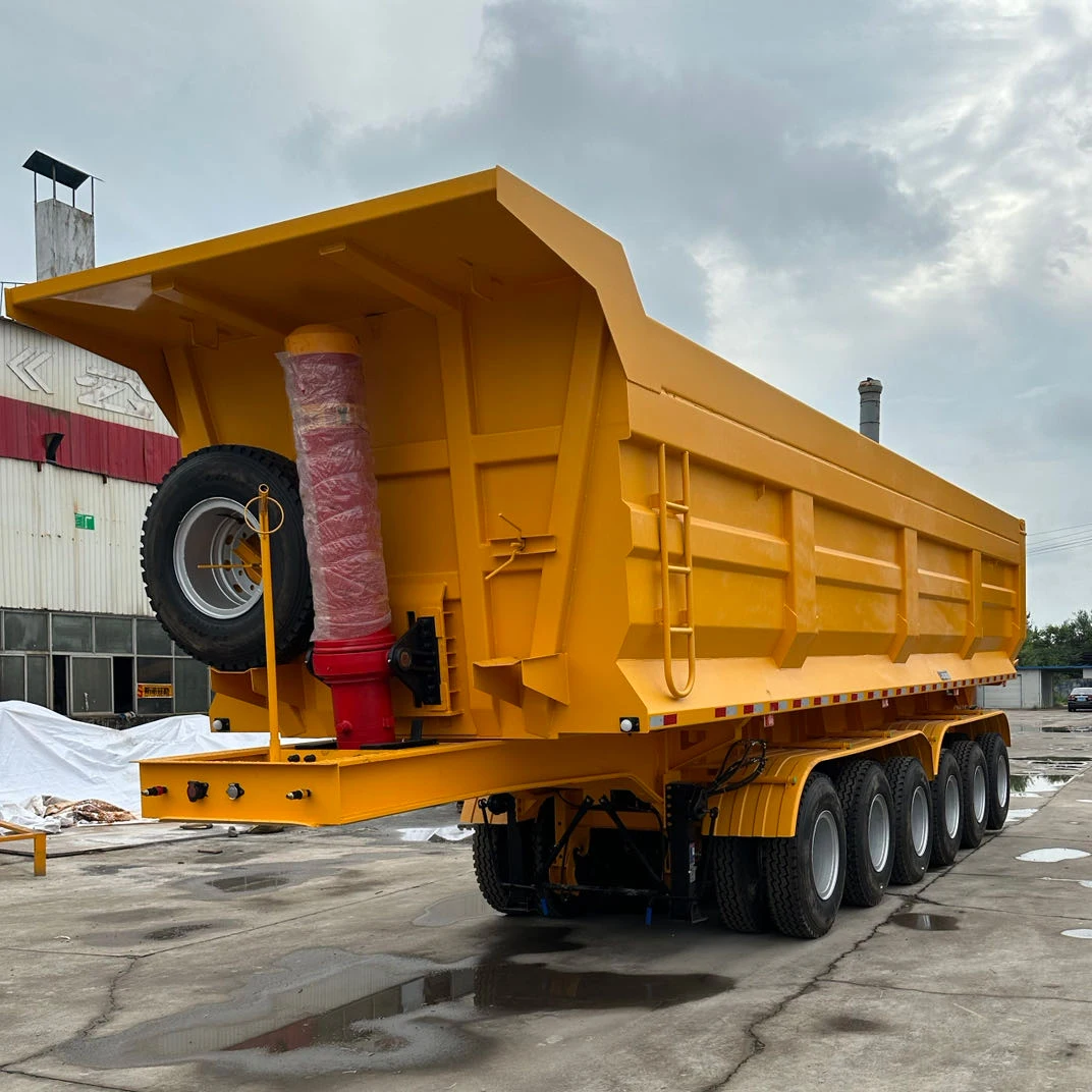 High Load Capacity Dump Trailer Hydraulic Semi-trailer Tipper Semi ...