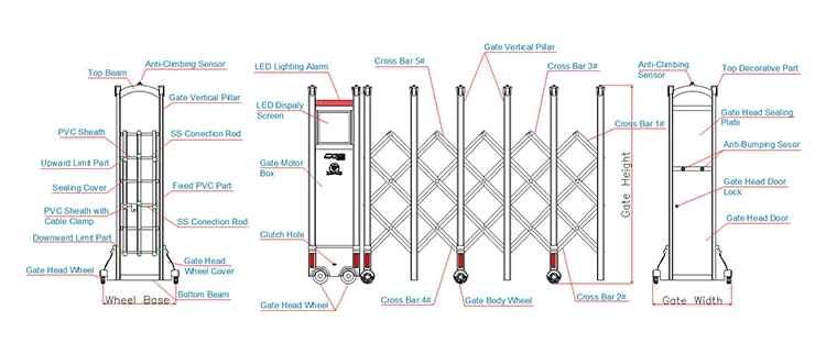 Cxha Modern Stainless Steel Main Gate Design For Homes Telecontrol ...