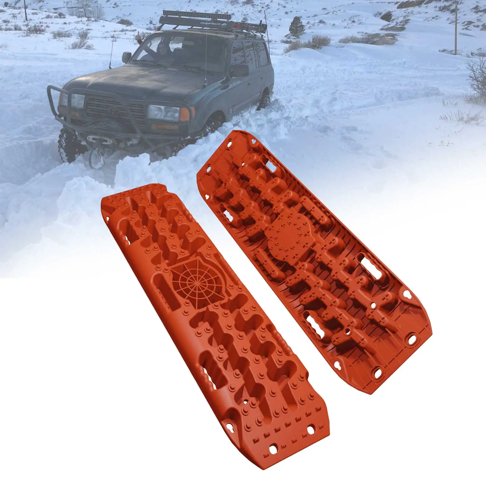 HDPE Plastic 4x4 Off-Road Recovery Tracks Traction With Jack Base for ...