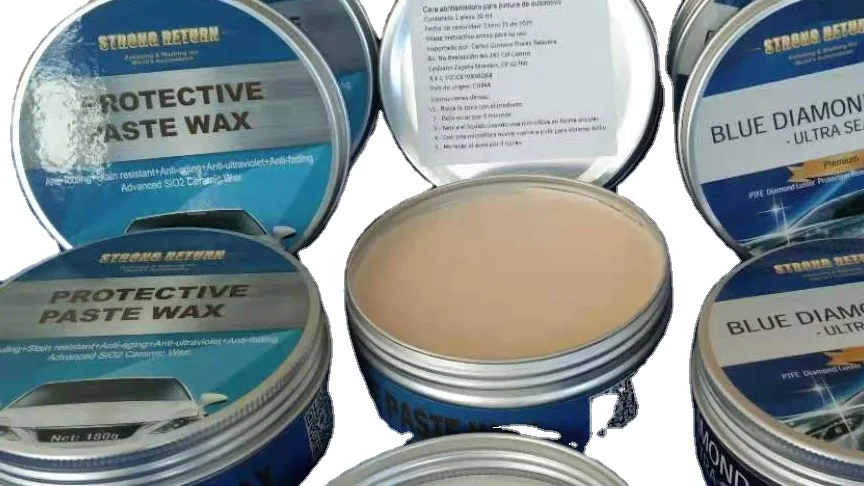 180g Tin Automotive Ceramic Solid Wax Sio2 Crystal Coating Wax Premium ...