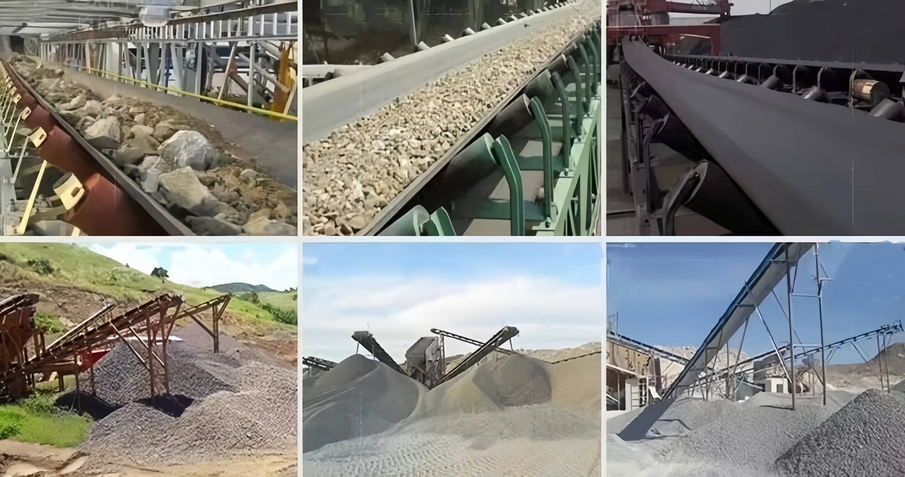 Conveyor Belt For Delivery Granite Limestone Stone With Long Distance ...