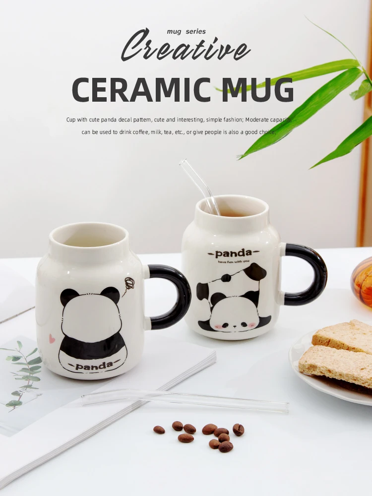 Creative Panda Ceramic Mug - Perfect for Breakfast & Coffee