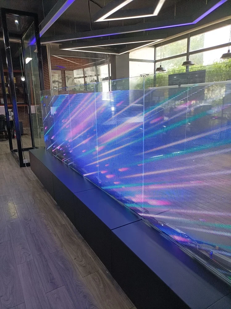 Hot Sale Led Window Film Full Color P6 P6.25 P8 P10 P15 P20 Video Wall ...