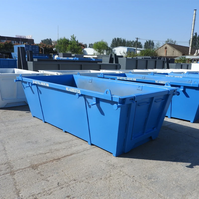 Outdoor Construction Waste Sorting and Recycling Skip Container Scrap ...