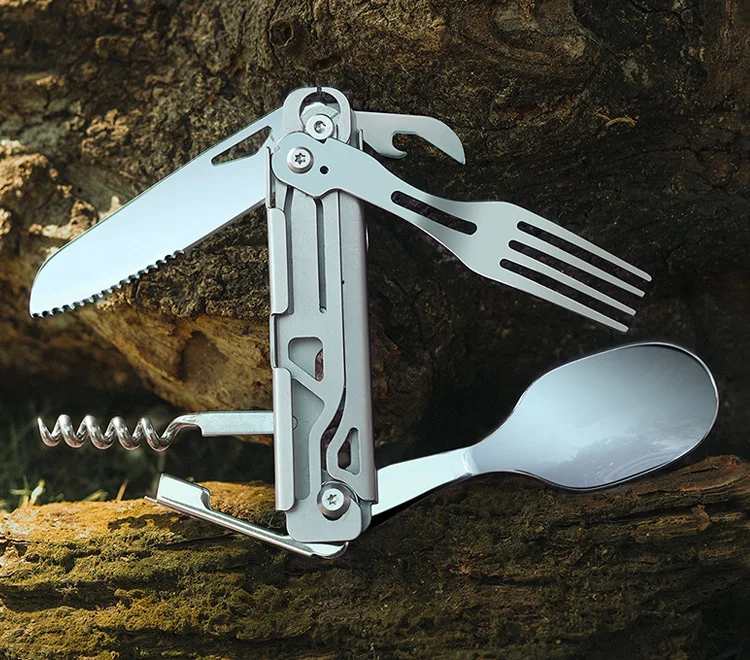 6 in 1 Detachable Cutlery Set - Sustainable Outdoor Solutions