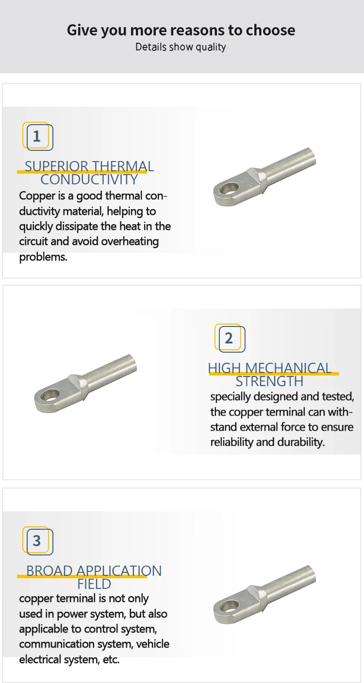 Otd Copper Terminals Copper Cable Lugs Crimp Lug - Buy Copper terminal ...