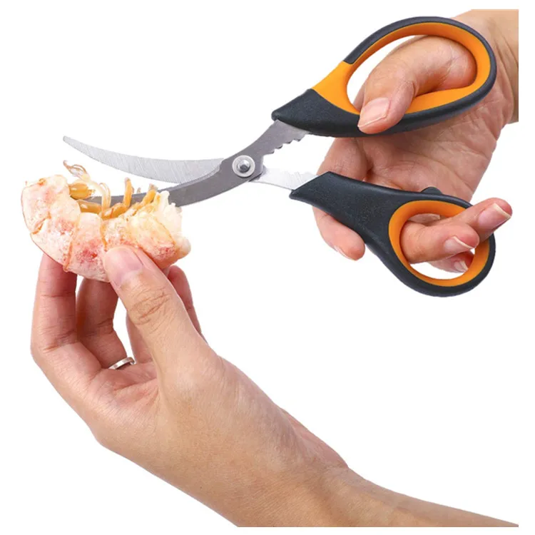 Stainless Steel shrimp prawn food Scissors Professional seafood Shears ...