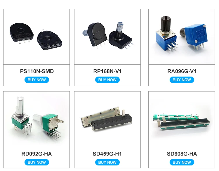 Double Dual Rotary Potentiometer Terminal 6 Pin Potentiometer 16mm ...