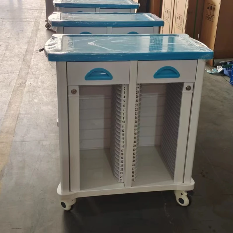 Bt-chy001 Hospital Abs Plastic Patient Record Trolley,Mobile Care ...
