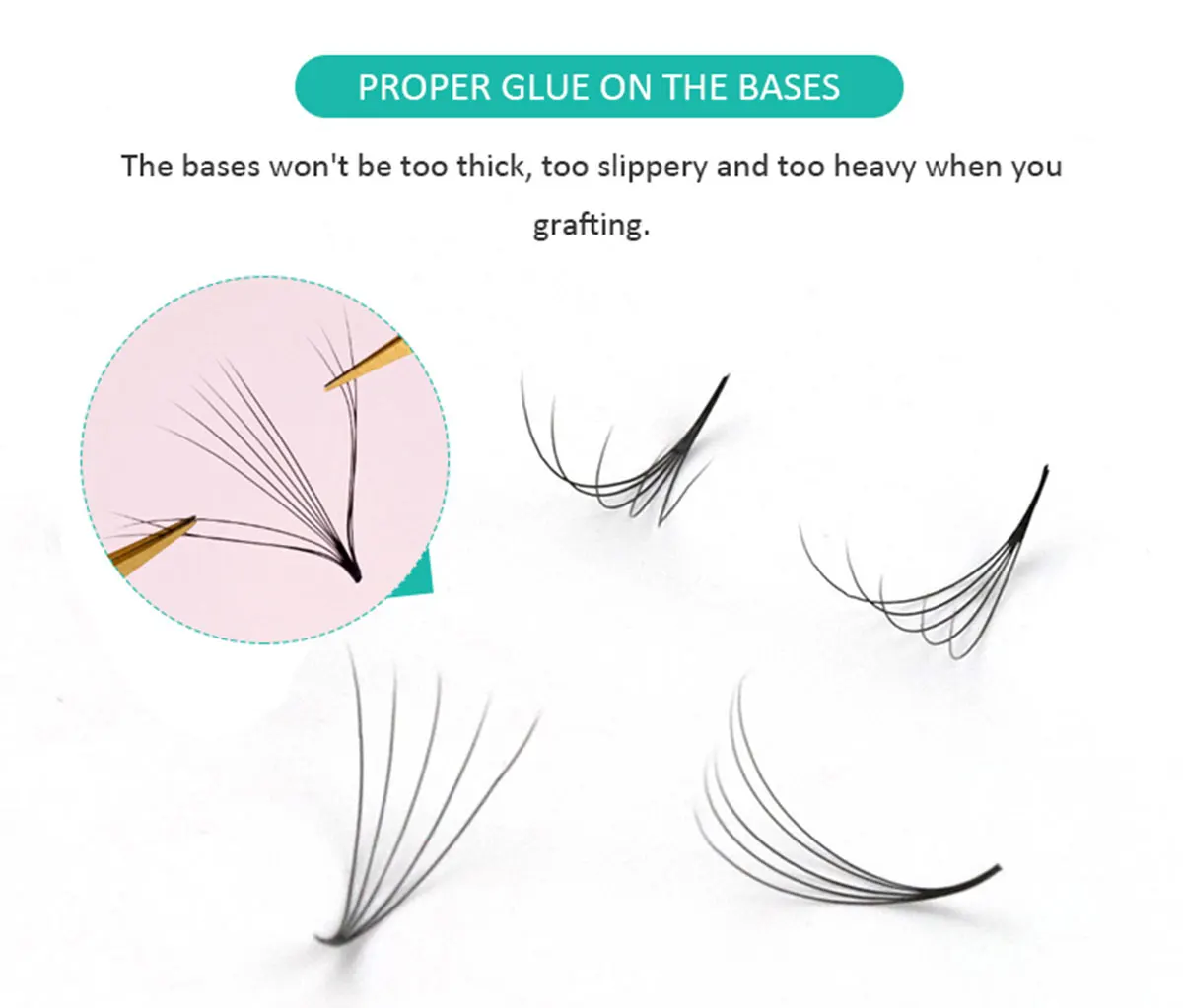 Korean Ultra-Speed 3D 6D 8D 10D Russian Volume Lashes Super Fans Point ...