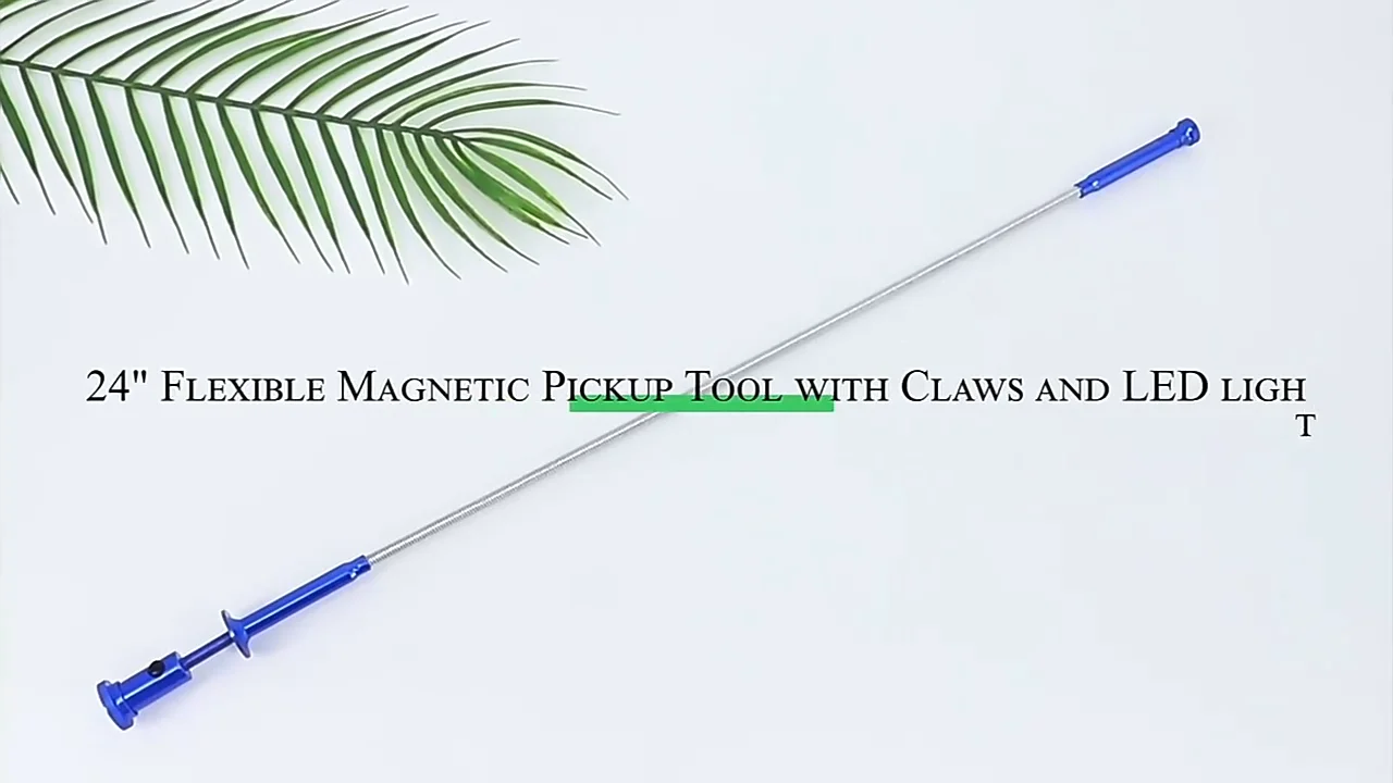 Stainless Steel Flexible 2 Feet Magnetic Pick-up Claw Grabber Tool W ...