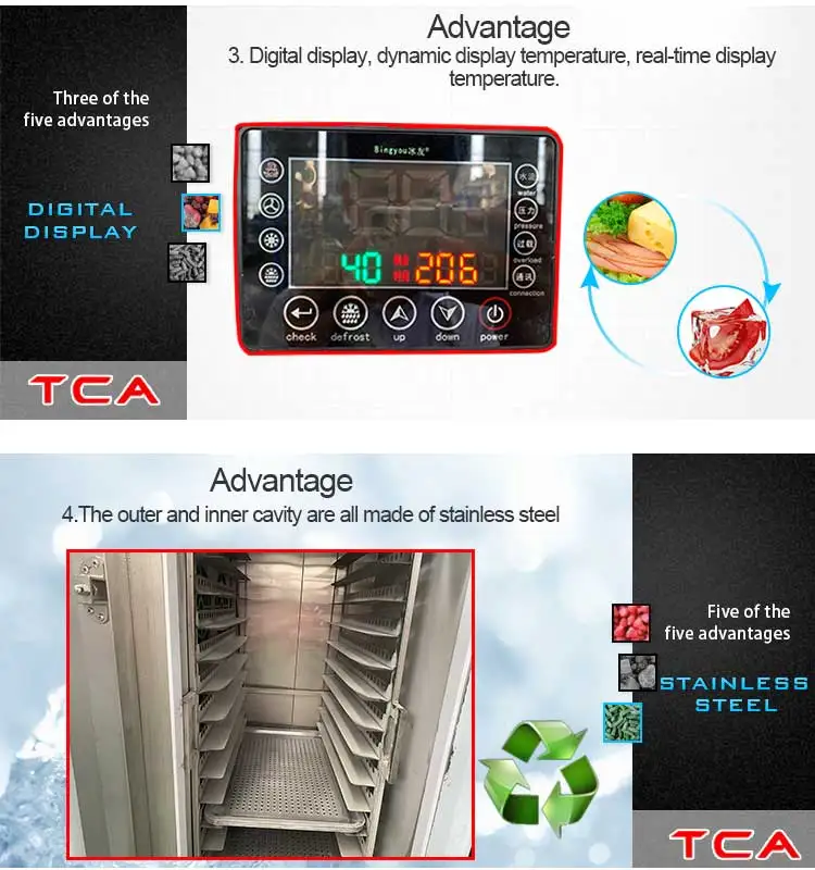 Aicn Air Blast Liquid Nitrogen Flash Strawberry Tunnel Quick Freezer ...