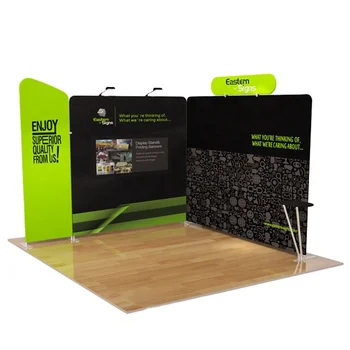 Portable 10x10 Exhibition Booth With Tv Stand Trade Show Booth Display ...