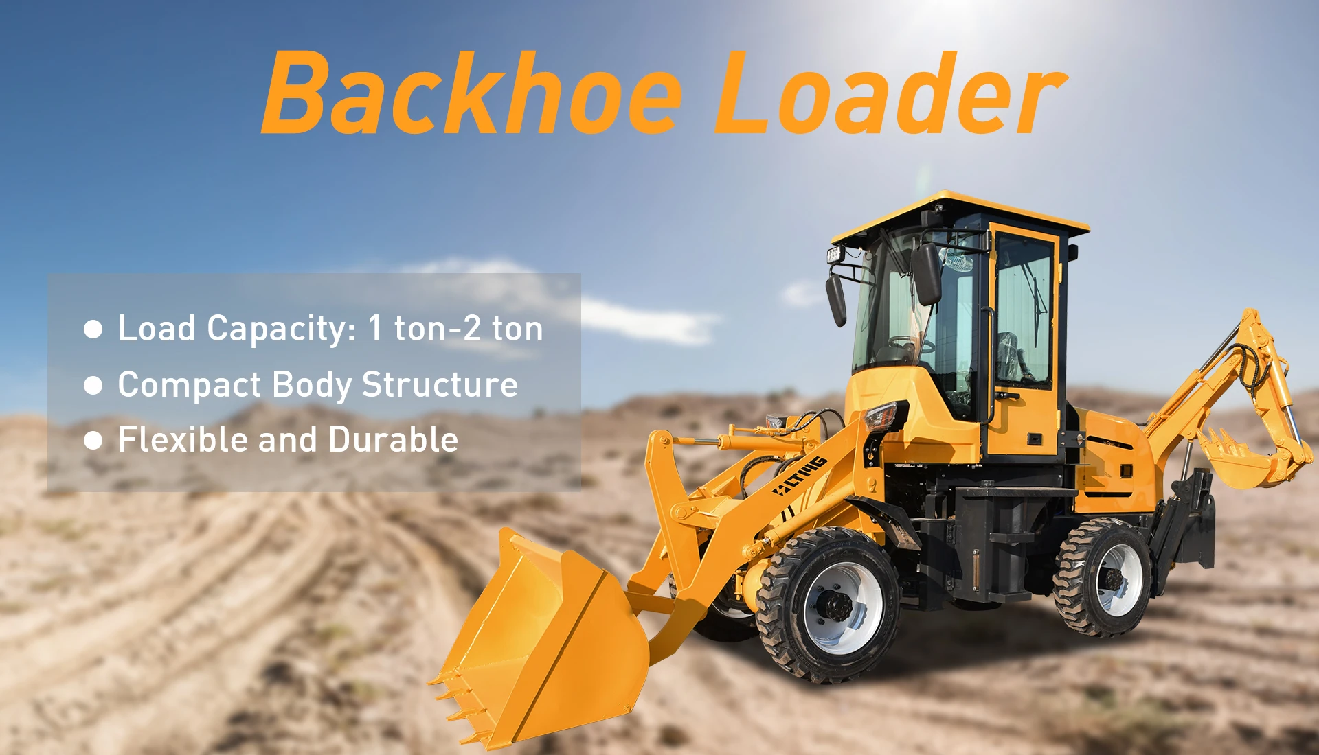 Hot Sale Retroexcavadora Four Wheel Steering Tractor Backhoe Loader ...