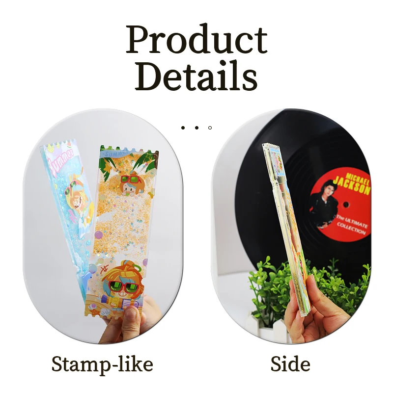 OEM Anime-Style Acrylic Quicksand Ticket Unique Pattern Design Acrylic ...