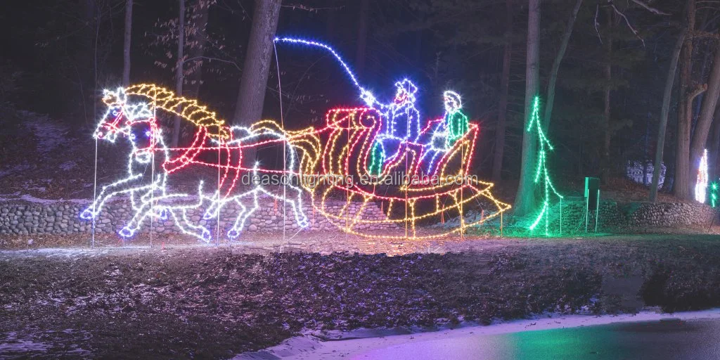 Lamparas Para Exhibidores - Outdoor Horse Christmas Decorations