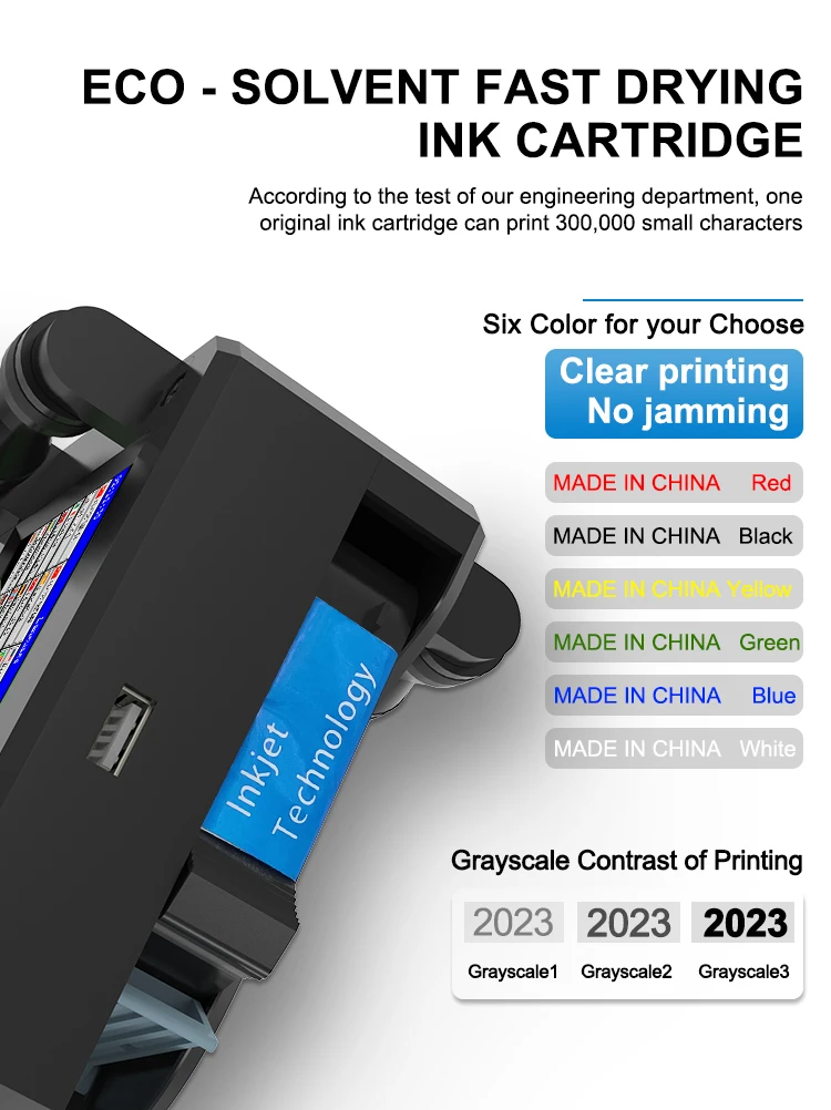 Light Weight 25.4mm Portable Handheld Mini Color Inkjet Printers