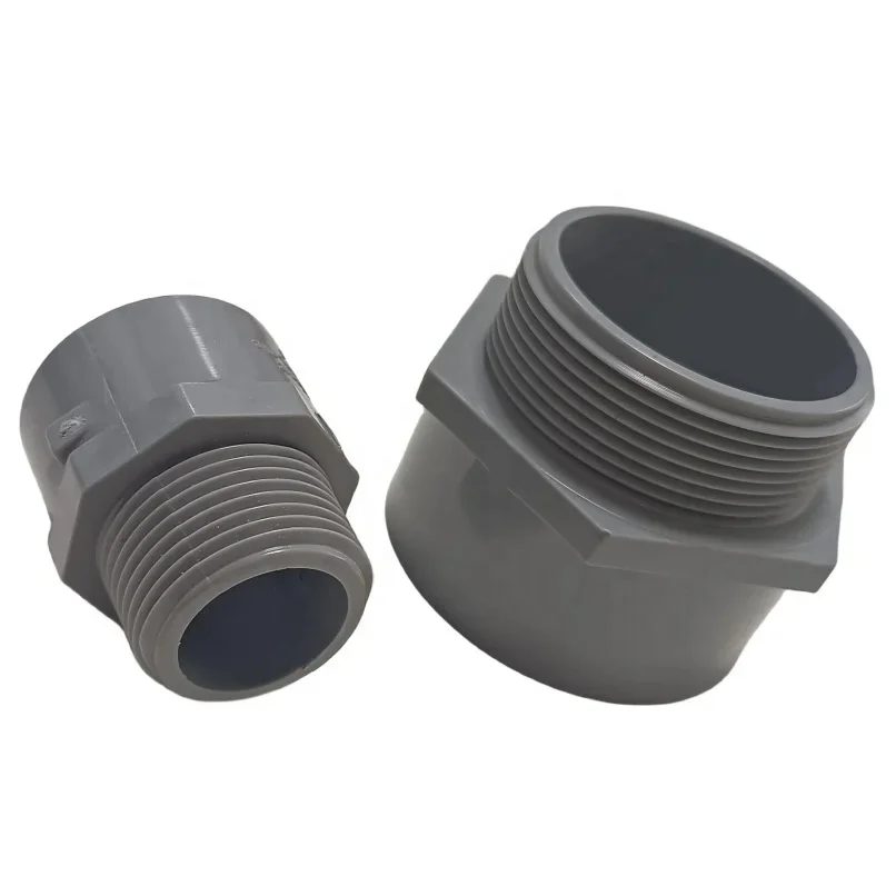 2 Inch Pvc Male Thread Terminal Adapter Straight Connector Electrical ...