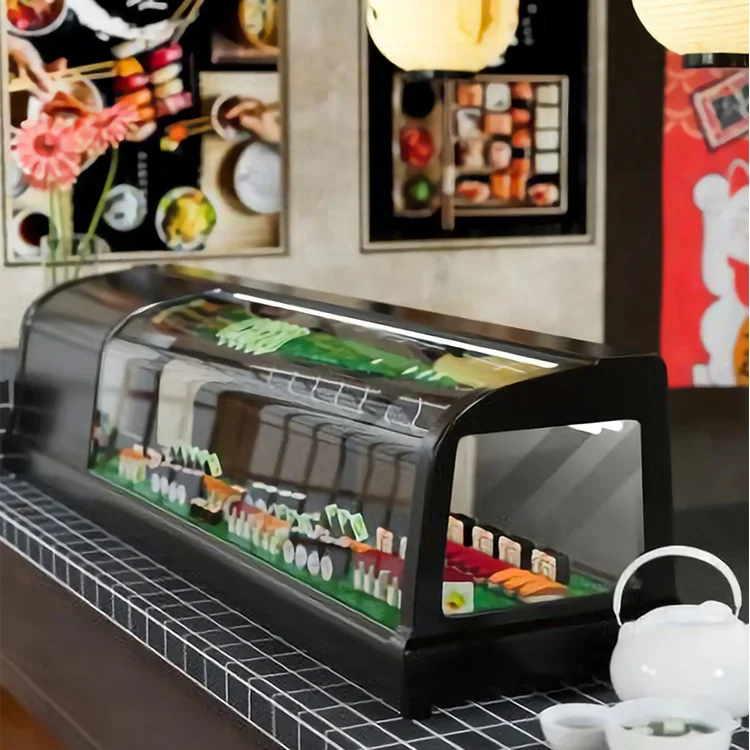 Supermarket Seafood Display Freezer Showcase Sushi Chiller Sushi ...