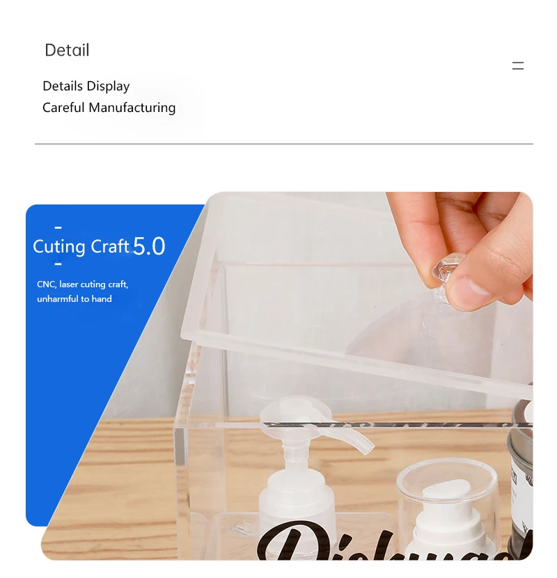 Custom Transparent Plexiglass Acrylic Flip Lid Storage Jewelry Display ...