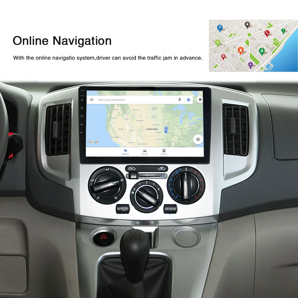 10 Inch Universal Android 9.0 Car Radio 2.5d Gps Navigation Autoradio ...