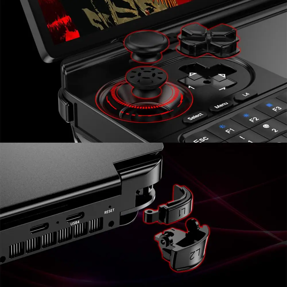Portable GPD WIN Mini 2025 Handheld Gaming PC AI 9 HX 370 Win11 Home OS ...
