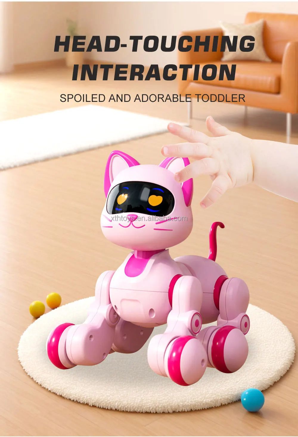 Smart Remote Control Cute Cat Robot Electronic Toy Kids Intelligent ...