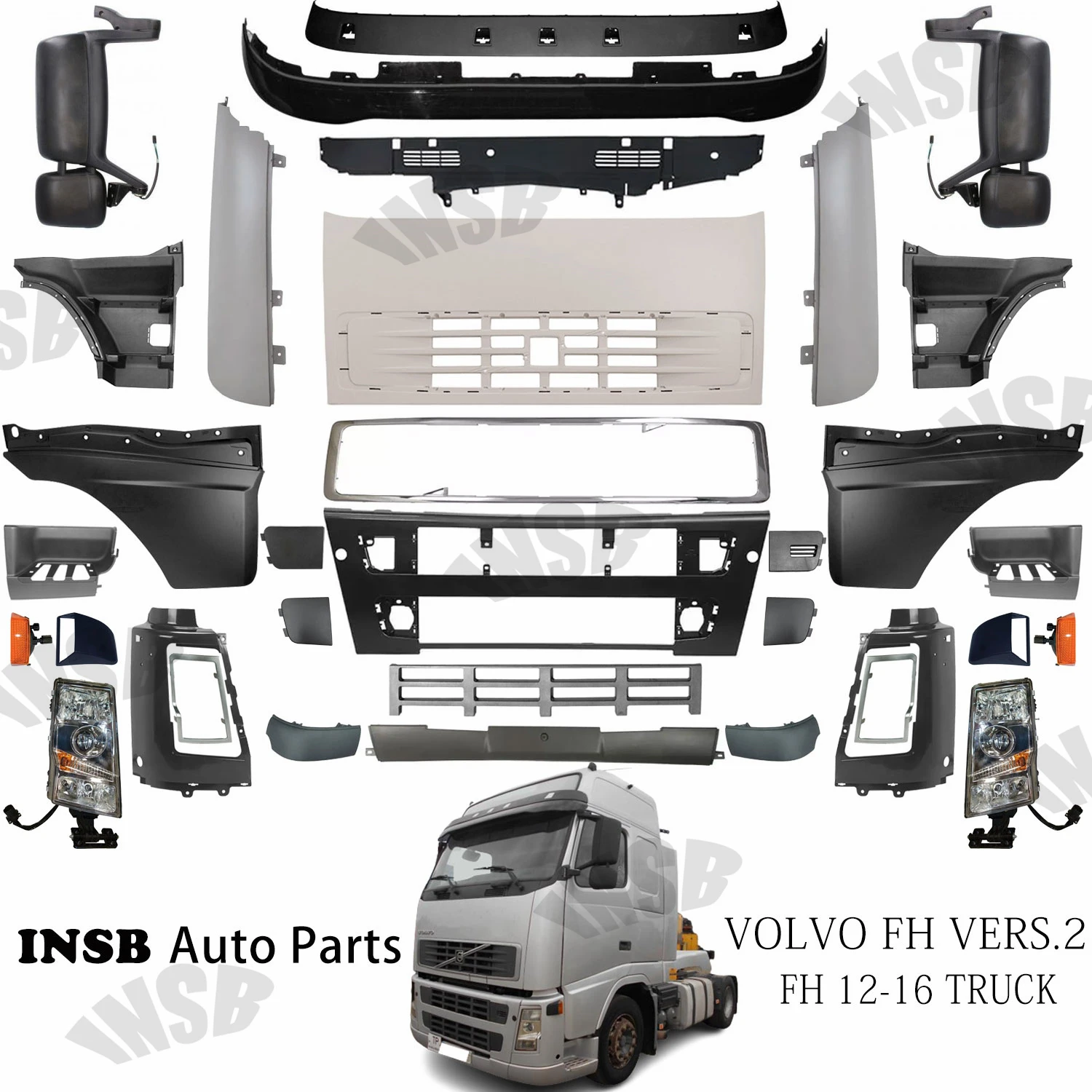 Alibaba.com: VOLVO FMX 82447254 Bumper Inner for truck spare parts ...