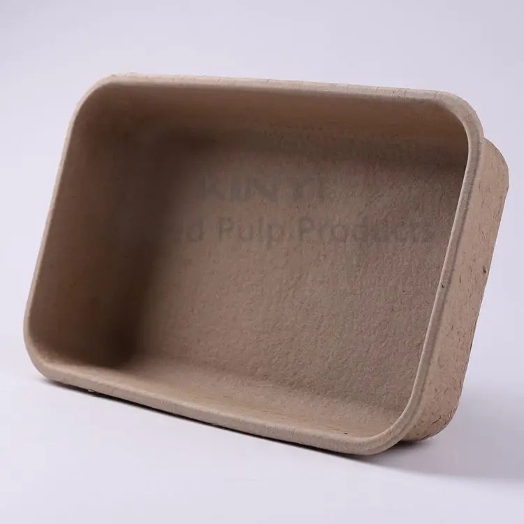 Waterproof Biodegradable Paper Pulp Molded Disposable Cat Litter Box ...