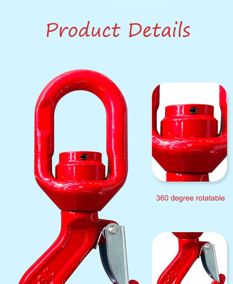 Factory G80 Forged Lifting Swivel Hook Lifting High Tensile Hook With Latch - Buy Swivel Hoist ...