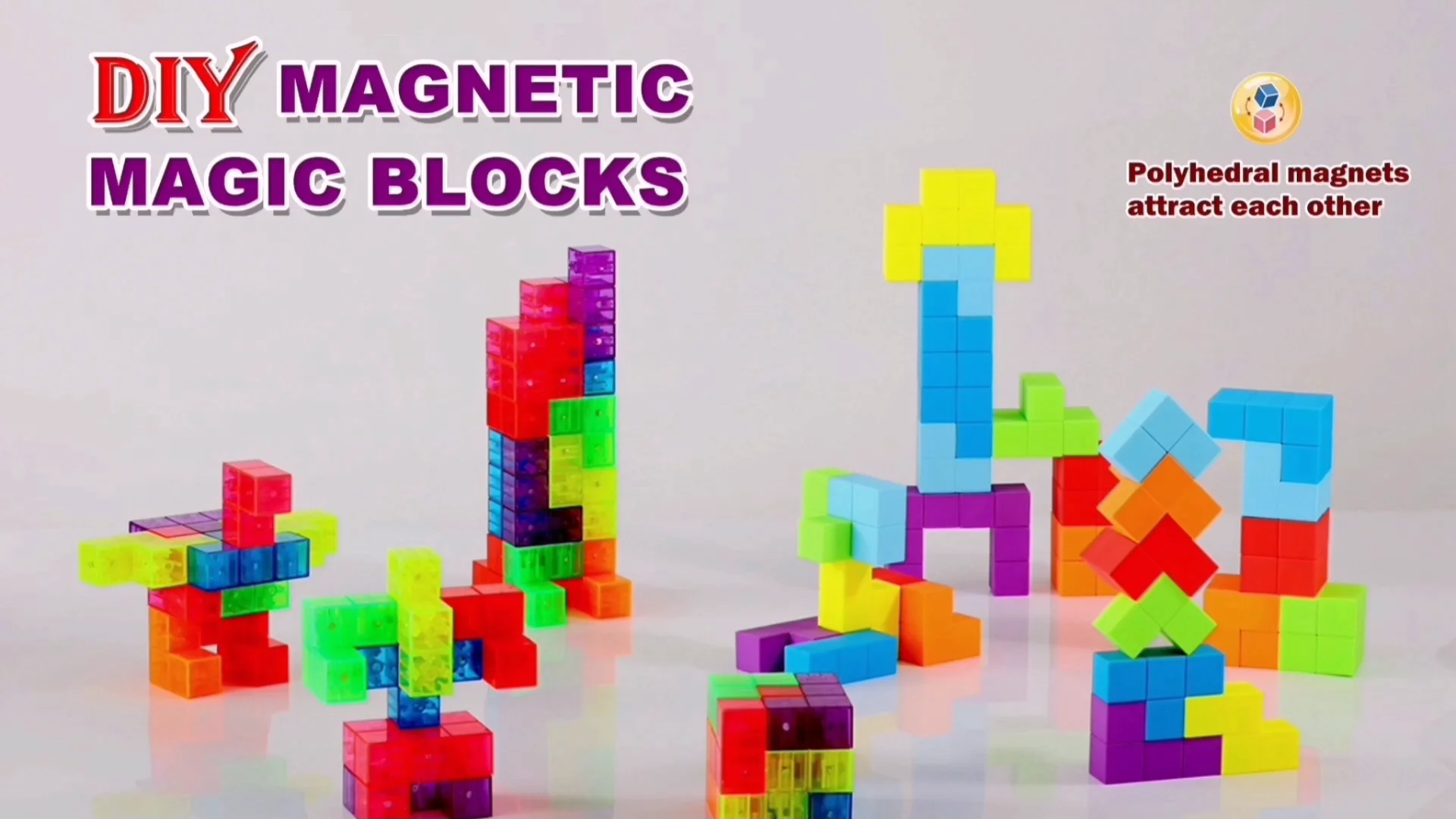 Magnetic Building Blocks Magic Magnetic 3d Puzzle Cube Stress Relief Fidget Toys - Buy Magic ...