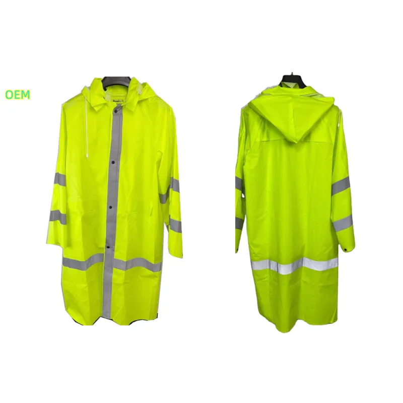 High Quality Heavy Duty Durable PVC Polyester Waterproof Raincoat for ...